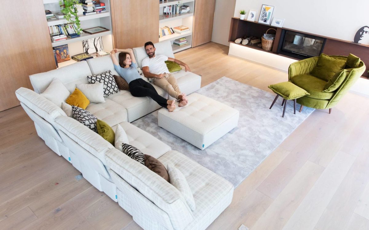 Salon modulable tissu coloré - Story