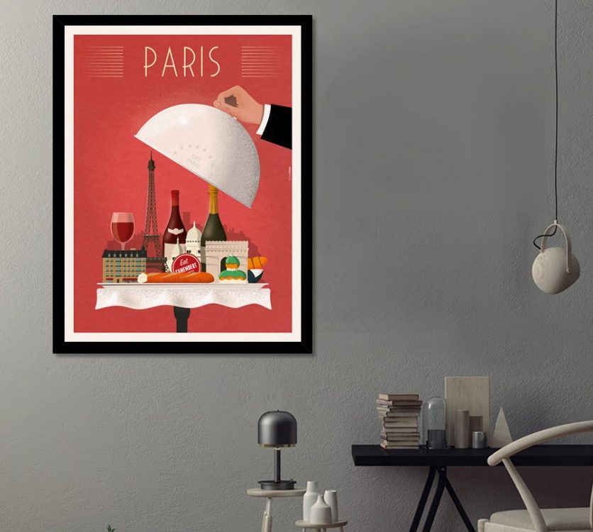 Tableau contemporain gastronomie des villes - Story